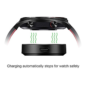 Austuo Charger Compatible with Huawei Watch GT/GT2/GT 2e/GT Classic/GT Sport, Honor Watch Magic/Magic 2/Dream/GS Pro-USB Black Charging Cable