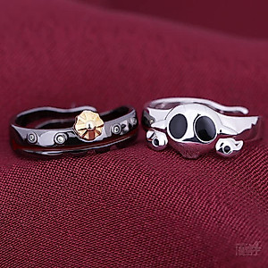 Hanako-kun Rings Yashiro Nene Cosplay Ring Male Female Couple Opening ring 925 Silver jewelry Toilet-bound Hanako-kun Rings (2pcs)