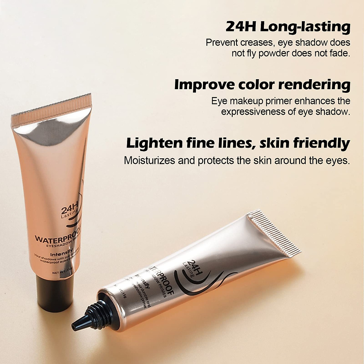 Erinde Eye Primer Eyeshadow Base, Matte Eyelid Primer Makeup, Nude Cream Eye Shadow Primer For Mature Skin, Waterproof, Long-Lasting, Makeup Primer For Face, Cruelty-Free, 2PCS