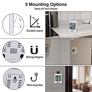 Digital Hygrometer Indoor Thermometer, Umedo Humidity Gauge with Large Display, Air Comfort Indicator, Accurate Hygrometer Thermometer Monitor for Home Greenhouse Humidor Pet Reptile Wine Cellar