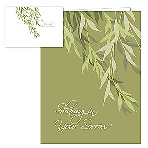 Heartfelt Sympathy Card Pack / 25 Note Cards Set / 5 Warm Comfort Designs / 4 5/8" x 6 1/4" Peace Note Cards/Made In The USA