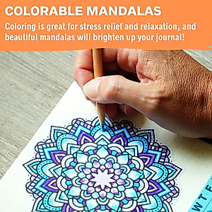 Ultimate Design Elements Planner Stickers Set - Value Pack of 24 Sheets - Clear Stickers, Banners, Arrows, Mandala Coloring - Cute Supplies and Accessories for Bullet Dotted Journals or Scrapbooking