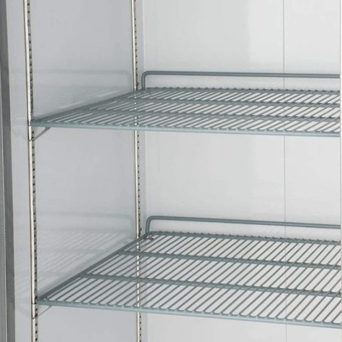 PEAKCOLD Single Door Commercial Reach In Stainless Steel Freezer, White Interior; 23 Cubic Ft, 29 Wide inch