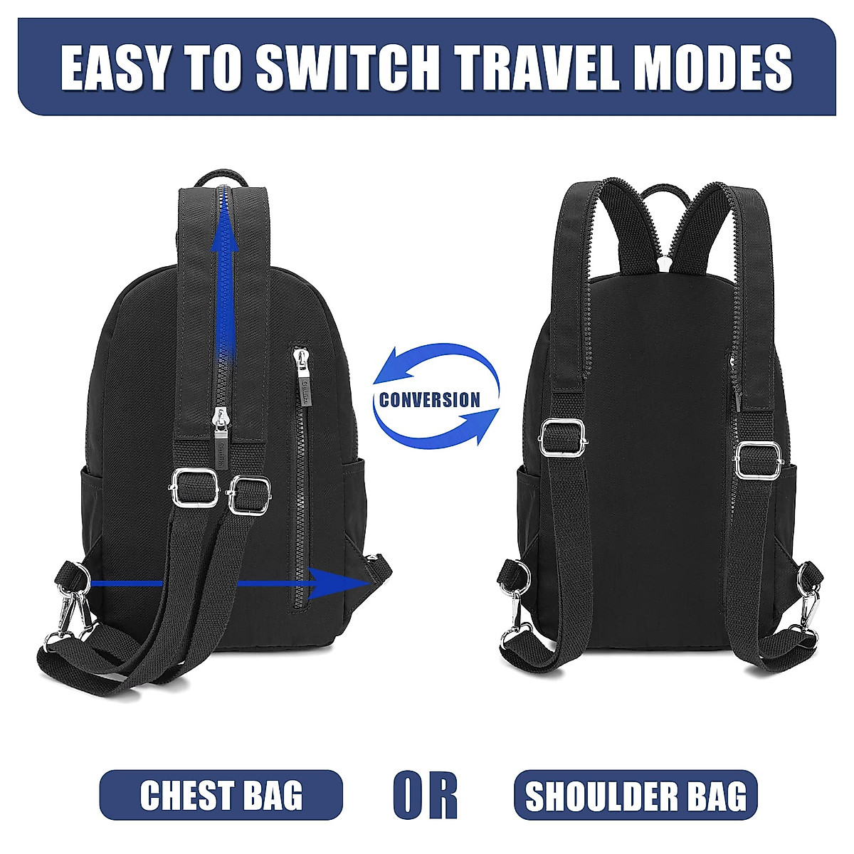 Vendra Moka Mini Waterproof Backpack Purse for Women and Men,Small Travel Daypack