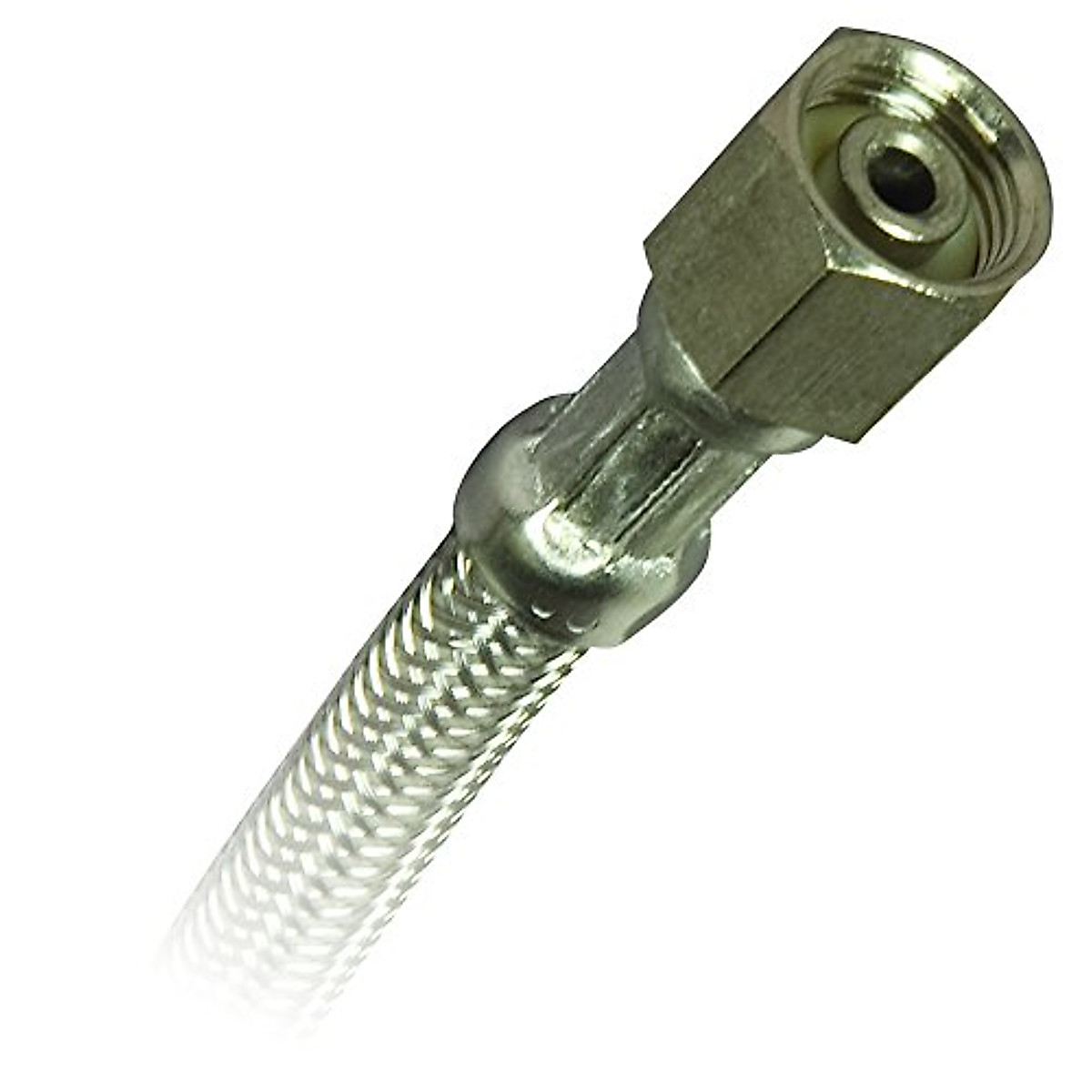 Fluidmaster 12IM72 Braided Stainless Steel Ice Maker Connector Water Line with Dual 1/4-In. x 1/4-In. Female Compression Threads, 6 Ft. (72-In.) Length