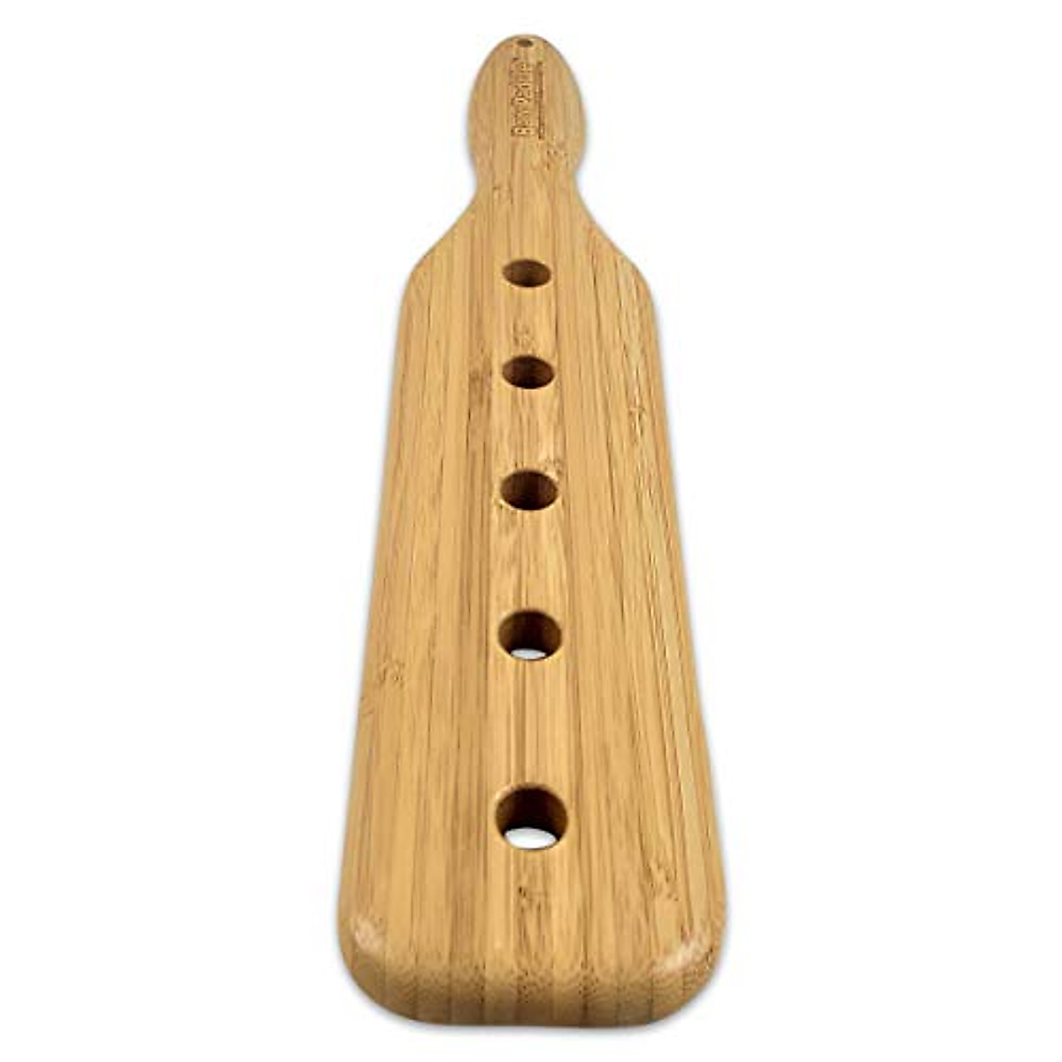 BamPaddle Bamboo Paddle - 1/2" Thick Wooden Rug Paddle with Airflow Holes, Light Weight and Super Durable with Attitude. Beautiful Smooth Finish & Chamfered Holes
