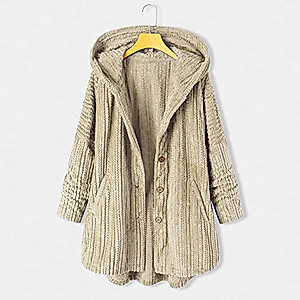 Fleece Lined Jacket Women Waterproof rain Jacket Women Long Plaid Tops Shirts s Jacket Casual Long Sleeve Pocket Slouchy Loose Oversized Lapel Plaid Long Sleeve Coat Jersey Zip up Hoodie Women