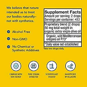 NORTH AMERICAN HERB & SPICE Super Strength Oreganol P73-1 fl. oz. - Immune System Support - Certified Organic, Wild Oregano - 285% More Potent Than Regular Strength - Non-GMO - 194 Servings