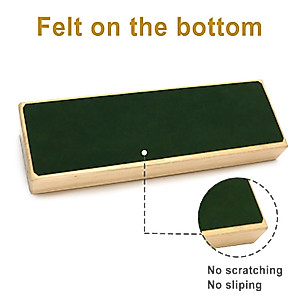 plusvivo Card Holders for Playing Cards Set of 2, Pine Solid Wooden Playing Card Holders for Adults Seniors Kids 9.84 X 3.15 X 2.25 Inch, Uno/ Canasta/ Bridge/ Hand and Foot Card Holder