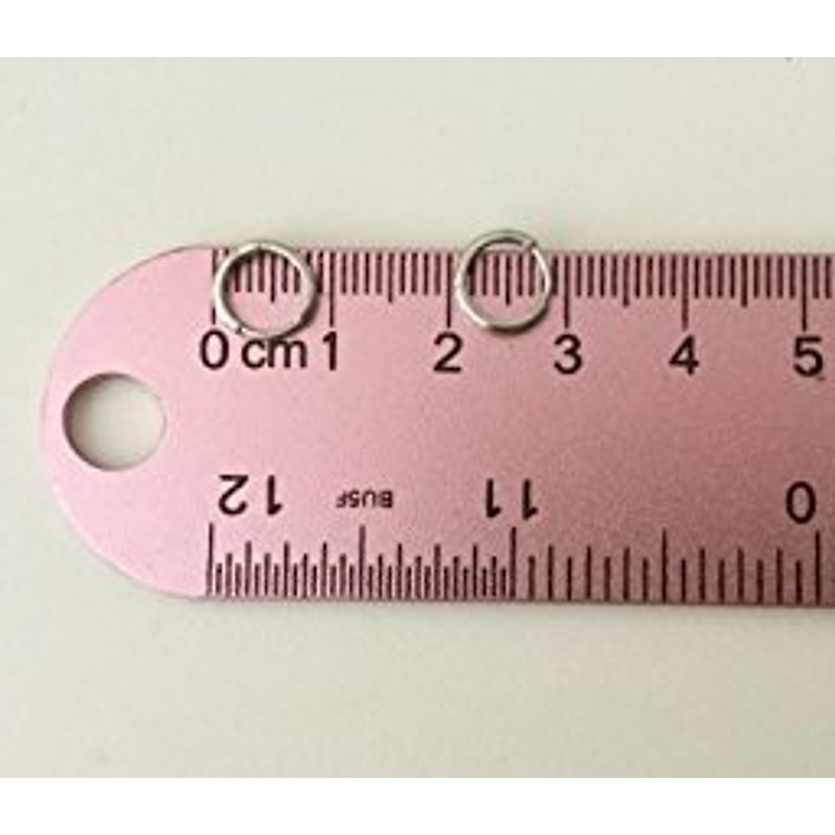 14k REAL White Gold 1.5mm Thickness Huggie Earrings (8 x 8 mm)