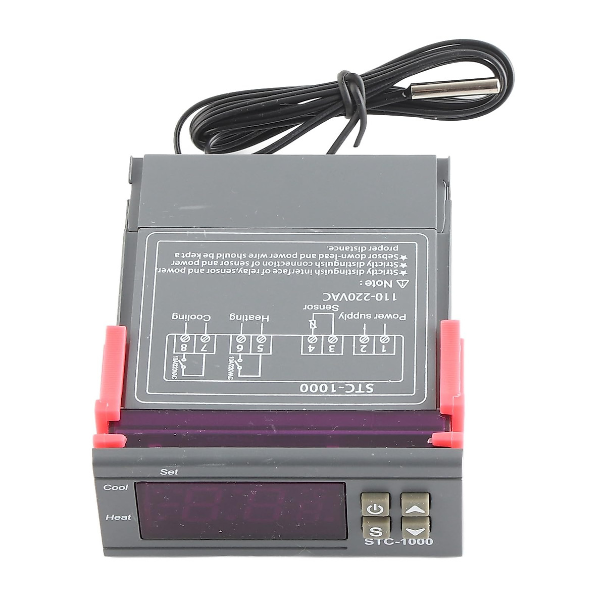 All-Purpose Digital Temperature Controller Cooling and Heating Thermostat Temperature Regulator -50-110℃ STC-1000 ((AC110~220V ))