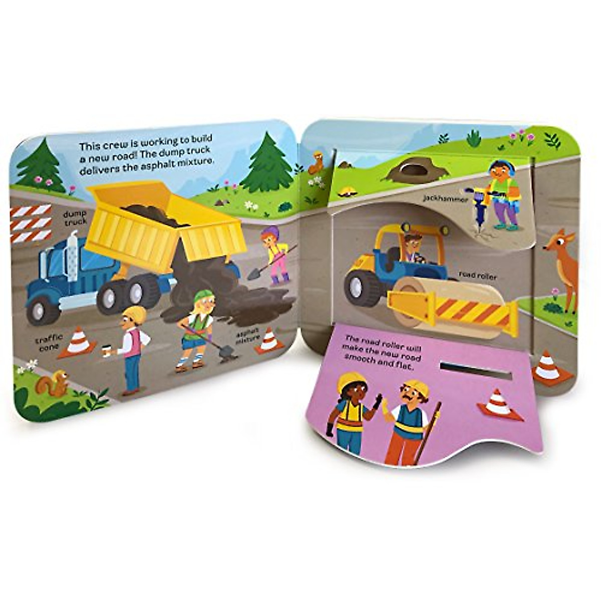 Peek-a-Flap Dig! - Construction Lift-a-Flap Board Book for Babies and Toddlers; Ages 2-7