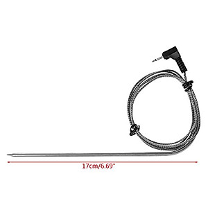 DENGNI Waterproof Thermometer Hybrid Probe Replacement for Digital Cooking Food Meat Thermometer.