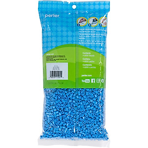 Perler 80-11101 Fuse Bead Bag for Arts and Crafts, Light Blue, 6000pcs