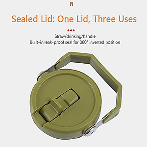 JIUSILIFE Tainless Steel Tumbler - Vacuum Insulated Water Bottle,with Straw,20/30oz,with Leakproof Closeable Straw Lid for Cold Water Drinks, For Sports:school, Work, Car, Travel and Weekends,White,20