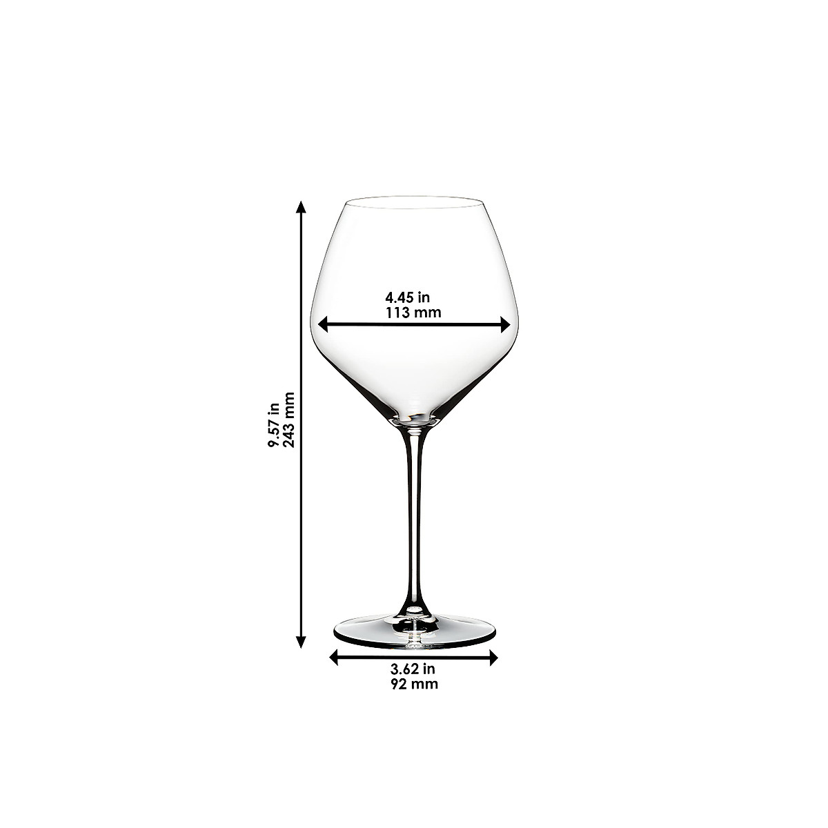 Riedel Heart Wine Glass, 27-1/8-ounce, Clear