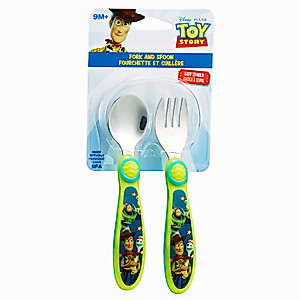 The First Years Disney/Pixar Toy Story Fork & Spoon, Green
