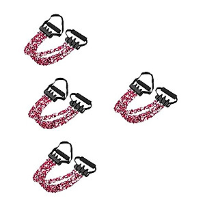 BESPORTBLE 4pcs Fitness Elastic Band Yoga Stretch Strap Yoga Stretch Band Excercise Resistance Bands Home Fitness Equipment sit up Exercise Equipment Inner Thigh Exercise Equipment Pull Rope
