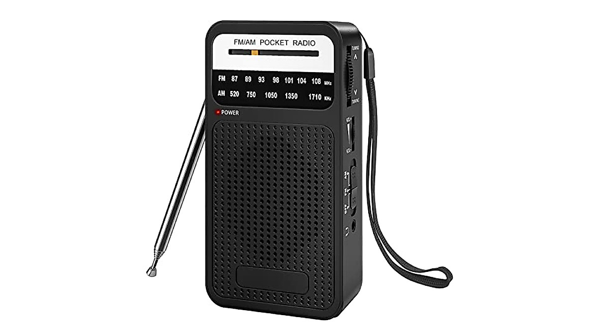 Portable Radio AM FM with Loud Speaker and Long Range Reception