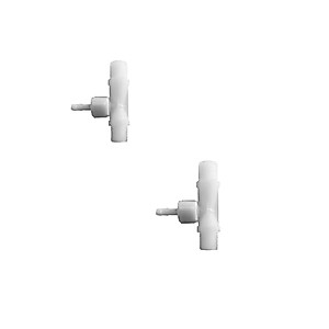 1/4 Inch Interface Venturi Injector, Venturi Injector for Air Water Mixing, PP material White (1690 oz/h) 2pcs set
