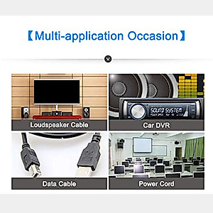 Viaky 12 Pack RFI EMI Noise Suppressor Cable Clip, Clip-on Ferrite Ring Core Noise Filter for 5mm Dia Cable(Black)