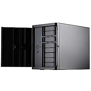 SilverStone Technology Premium Mini-ITX/DTX Small Form Factor NAS Computer Case, Black (DS380B)
