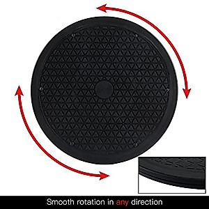 2 Pack 12 Inch Heavy Duty Rotating Swivel Smooth Rotating Lazy Susan Turntable with Steel Ball Bearings for Monitor, TV, Potted Plants