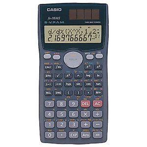 Scientific Calculator,2 Line Display,1"x3"x6",Silver, Sold as 1 each