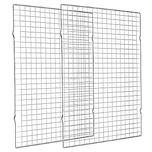 Cooling Rack for Baking 2-Pack, 16x10 Inches Baking Rack, Thick Wire Cookie Rack for Cooking, Roasting, Grilling, Drying, Oven Safe, Fits Half Sheet Pan