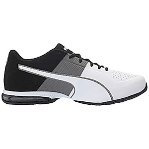 PUMA Mens Cell Surin 2 Cross Trainer, MATTE Charcoal Gray-PUMA Mens White, 9.5