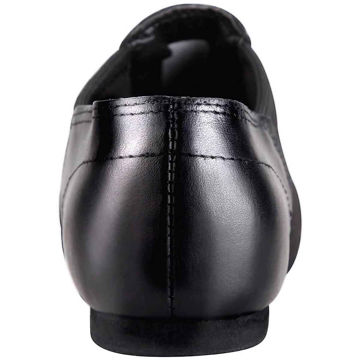 Linodes (Tent Leather Upper Jazz Shoe Slip-on for Women and Men's Dance Shoes Black 8M