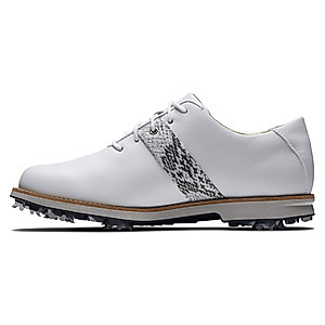 FootJoy Women's Premiere Series Previous Season Style Golf Shoe, White/Croc Print, 6