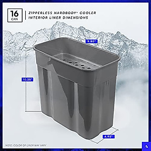 Arctic Zone Titan Deep Freeze 16 Can Zipperless HardBody Cooler, Pine