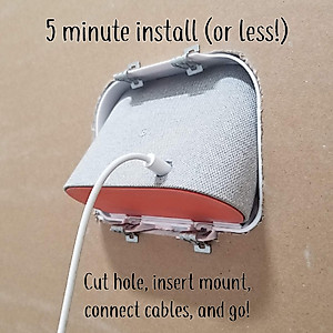 Mount Genie Simple Built-in Google Nest Hub Gen 2 Wall Mount [Does NOT FIT 2018 Gen 1]: The Perfect Smart Home Command Center | PoE Option Available | Designed in The USA