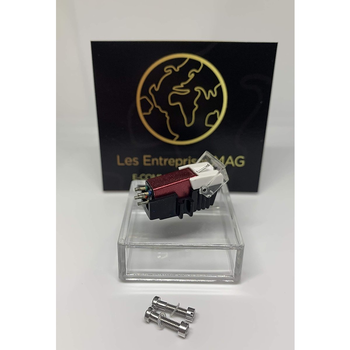 Cartridge with Diamond Stylus for Denon DP 62L, DP 11F, DP 23F, DP 300F, - B Red