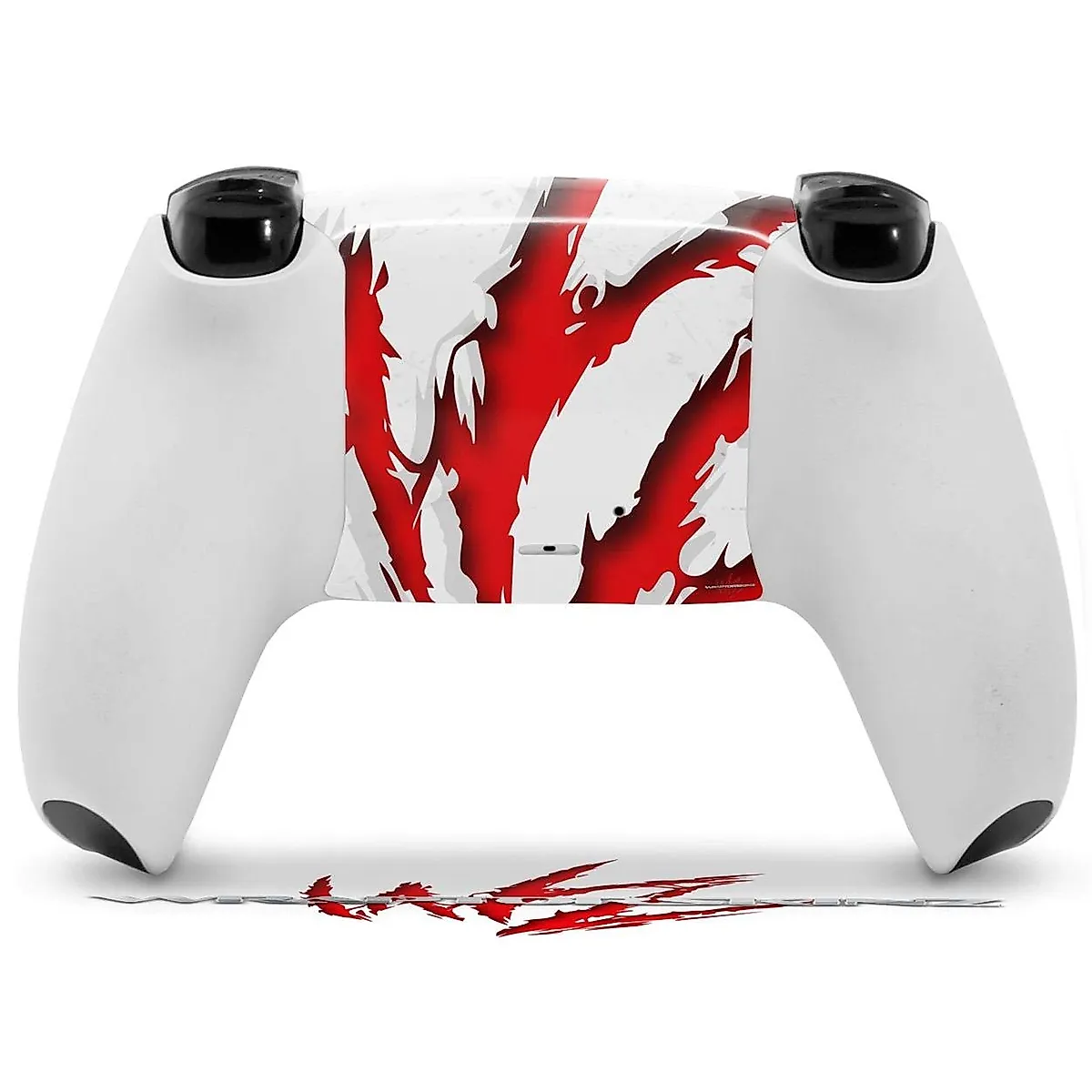 WraptorSkinz Skin Wrap compatible with Sony PS5 DualSense Controller WraptorSkinz WZ on White (CONTROLLER NOT INCLUDED)