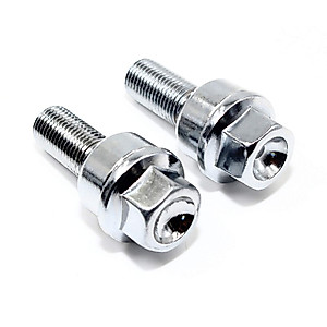 Set of 20 Veritek 14x1.5mm 29mm Thread Chrome Ball R14 Radius Seat Lug Bolts for Porsche Factory Wheels