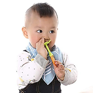 Teething Toys (5 Pack) - Tinabless Infant Teething Keys Set, BPA-Free, Natural Organic Freezer Safe for Infants and Toddlers, Silicone Baby Teethers