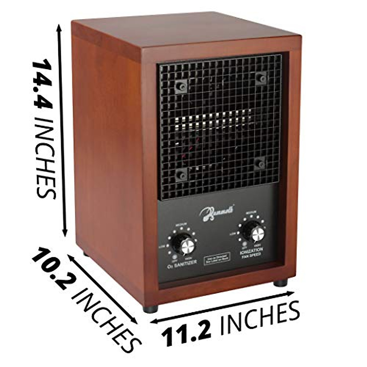 Ion and Ozone Generator Air Purifier, Ionizer & Deodorizer adjustable up to 3,500 SqFt - Ideal for Dust, Pollen, Pets & Smoke Smell by Mammoth