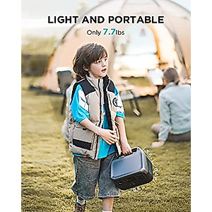 EF ECOFLOW Portable Power Station RIVER 2, 256Wh LiFePO4 Battery/ 1 Hour Fast Charging, 2 Up to 600W AC Outlets, Solar Generator (Solar Panel Optional) for Outdoor Camping/RVs/Home Use