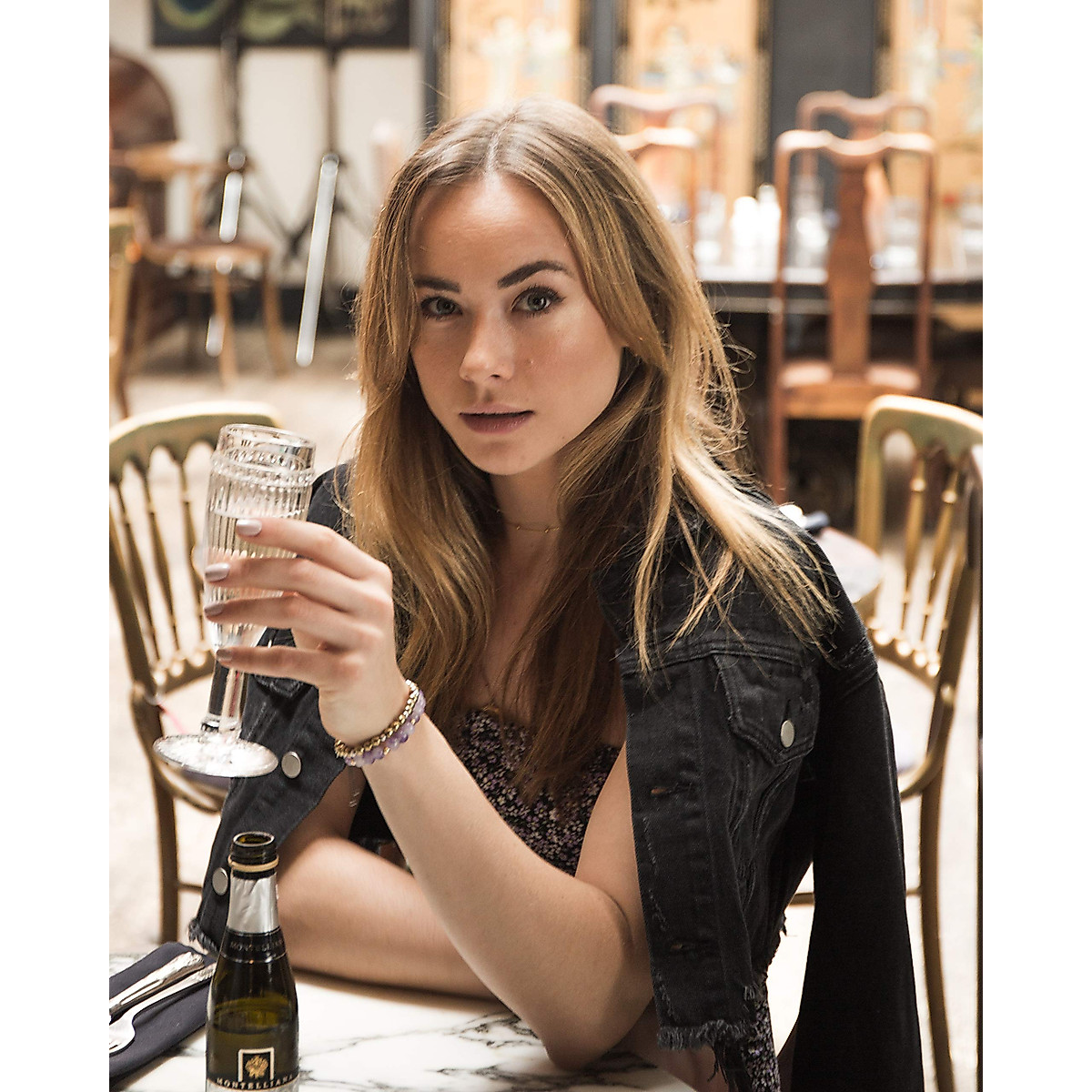 Believe London Co. 6mm Amethyst Beaded Bracelets - Natural Stone Elastic Crystal Bracelet for Women/Men - Long Distance Relationship Gifts - Stress Relief, Healing Crystals & Anxiety Relief