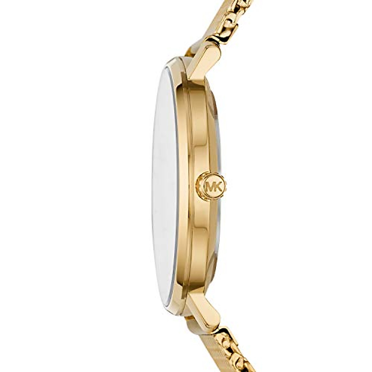 Michael Kors Women's Pyper Stainless Steel Quartz Watch with Stainless-Steel-Plated Strap, Gold, 18 (Model: MK4339)