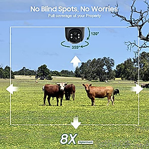 Manshur® 4G LTE Cellular Security Camera Wireless Outdoor Solar Powered, No WiFi Security Camera(Verizon AT&T T-Mobile), 2K/3MP Color Night Vision, Motion Sensor, 2 Way Talk, 64G SD&SIM Card Included