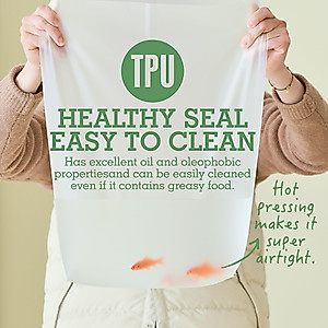 DOMROSA 2 Packs Reusable Bread Bags For Homemade Bread,Waterproof Bread Bags,Bread Storage,Sourdough Bread Bags,Freezer Storage Bag, Container, Fresh Keeping Extra Large Bags, Food Bag