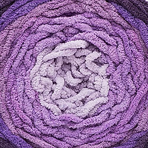 Bernat Blanket Ombre Eggplant Ombre Yarn - 2 Pack of 300g/10.5oz - Polyester - 6 Super Bulky - 220 Yards - Knitting/Crochet