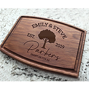 Personalized Cutting Board Custom Mr Mrs Cutting Board Wood Engraved Cutting Board