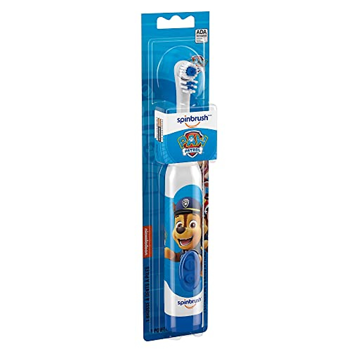 Spinbrush PAW Patrol Kid’s Electric Battery Toothbrush, Soft, 1 ct, Character May Vary