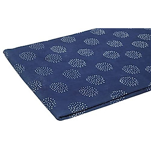 Cotton Quilt Home Furnish 15 Yard Jaipuri Print Fabric,Women's Dress fabricNatural Vegetable Blue CDHAMCOM-CTIN00200