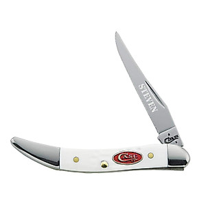 Personalized Case SparXX White Synthetic Standard Jig Small Texas Toothpick with Free Laser Engraving