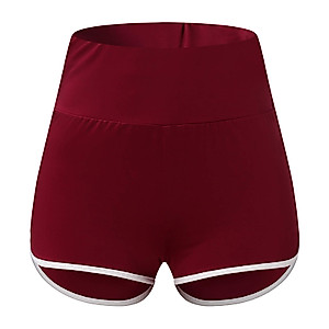 Bblulu Booty Scrunch Workout Shorts for Women Lip Print Ruched Gym Yoga High Waist Shorts Butt Lifting Hot Pants Summer Pants